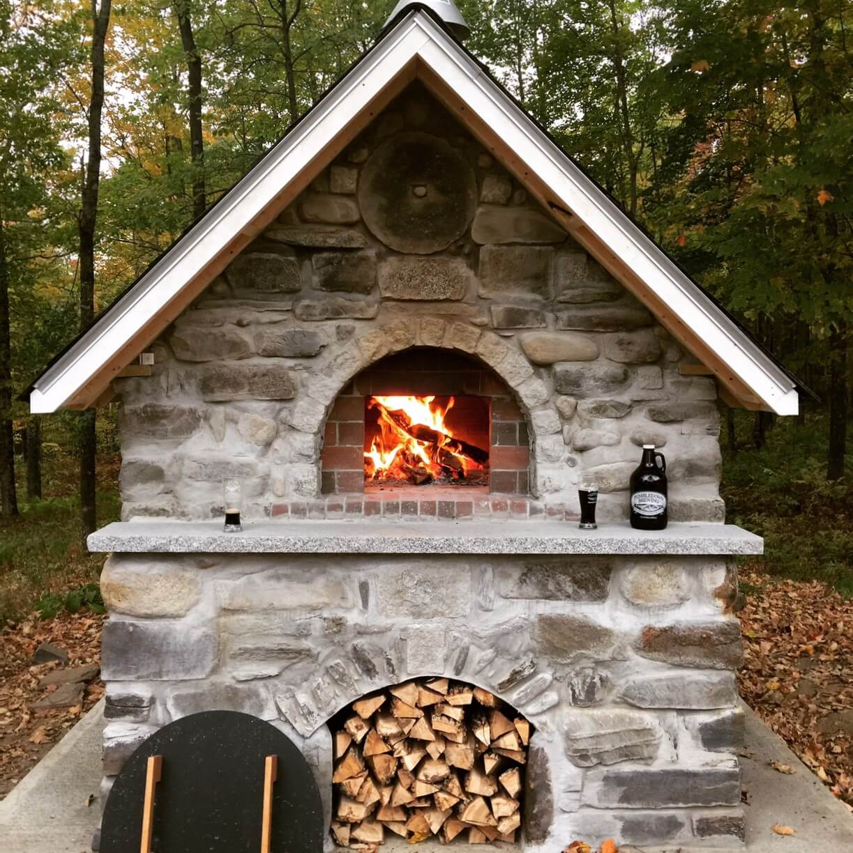 Masonry Oven | Building a Masonry Oven and Base with Natural Stone ...
